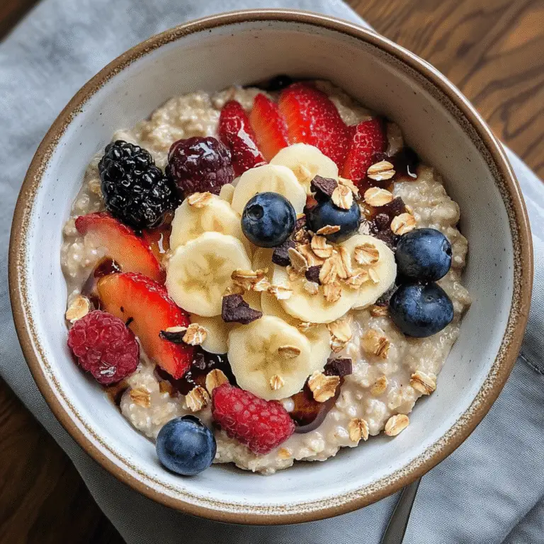 Quick Oatmeal with Fruits: A 5-Minute Breakfast Delight - RecipesBySofia