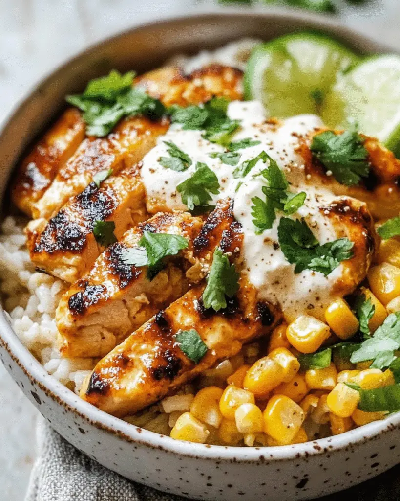 Street Corn Chicken Rice Bowl: A Vibrant Mexican-Inspired Feast ...