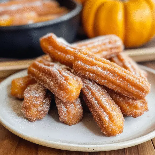 Irresistible Mini Pumpkin Churros for Fall Delight - RecipesBySofia